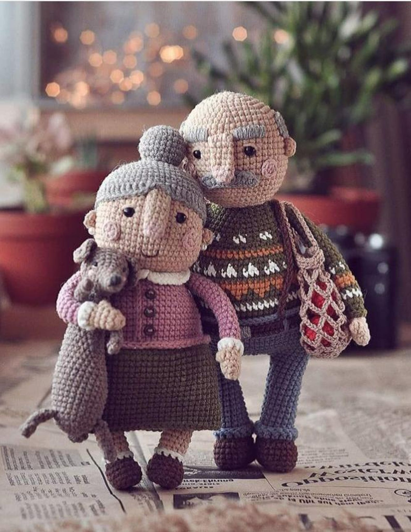 Grandma Christmas Crochet Patterns, Grandma Amigurumi Pattern, Crochet ...