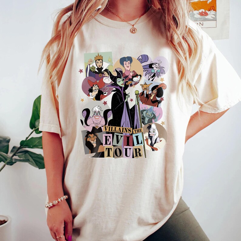 Comfort Colors® Disney Villains the Evil Tour Shirt, Witches Shirt ...
