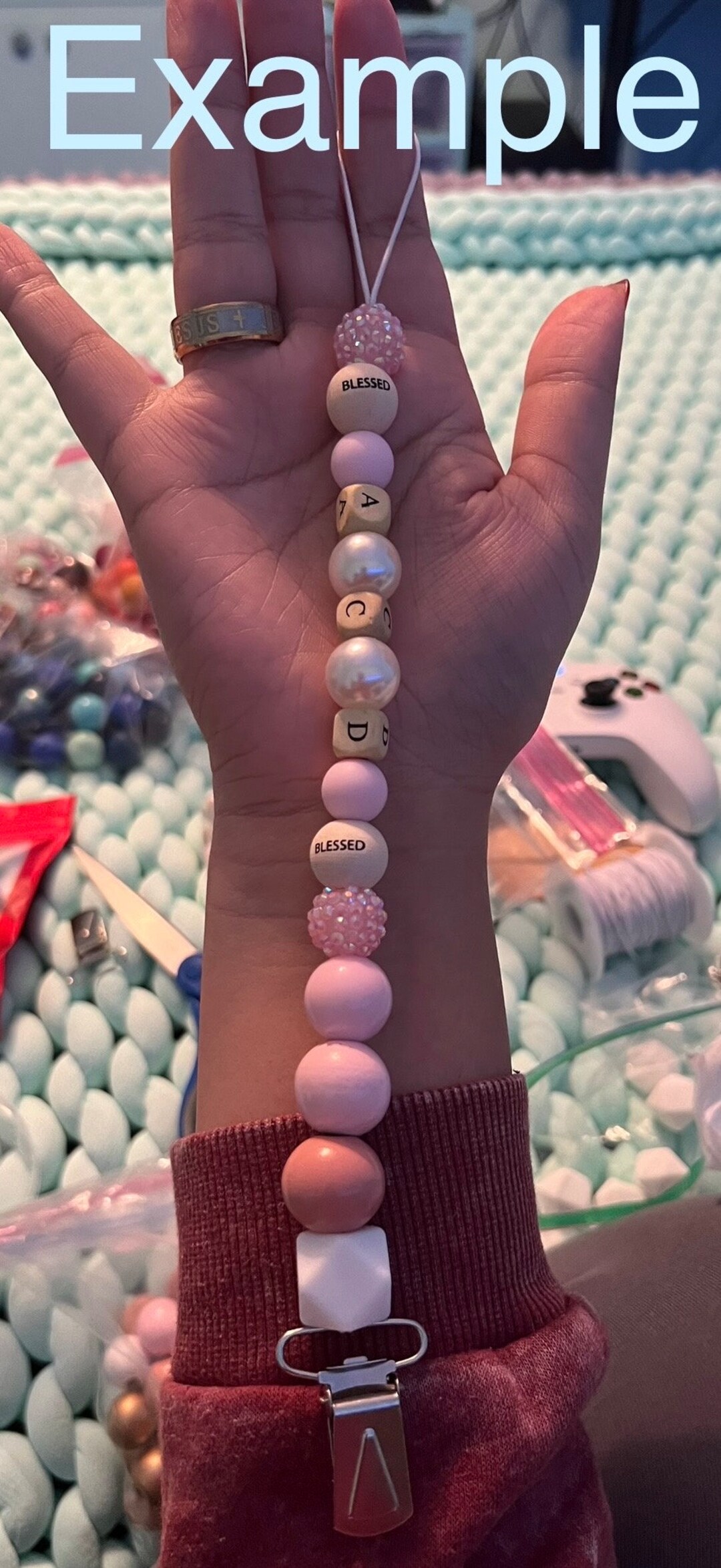 Custom Made Pacifier Holder/clip - Etsy