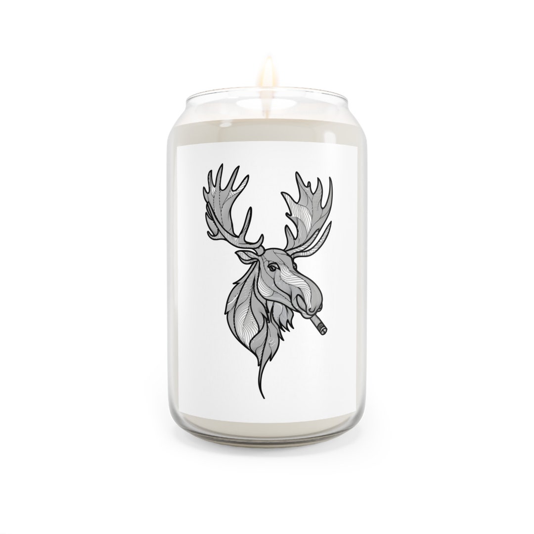A Comfort Spice Scented Smoking Moose Candle, 13.75oz - Etsy
