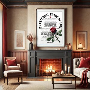 Perfect Love Art – Romantic Digital Download, Elegant Couple Poster ...