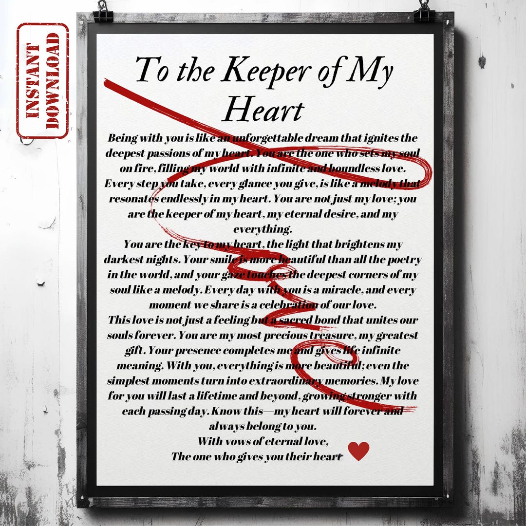 Romantic Digital Love Art - Customizable Gift for Your Beloved ...