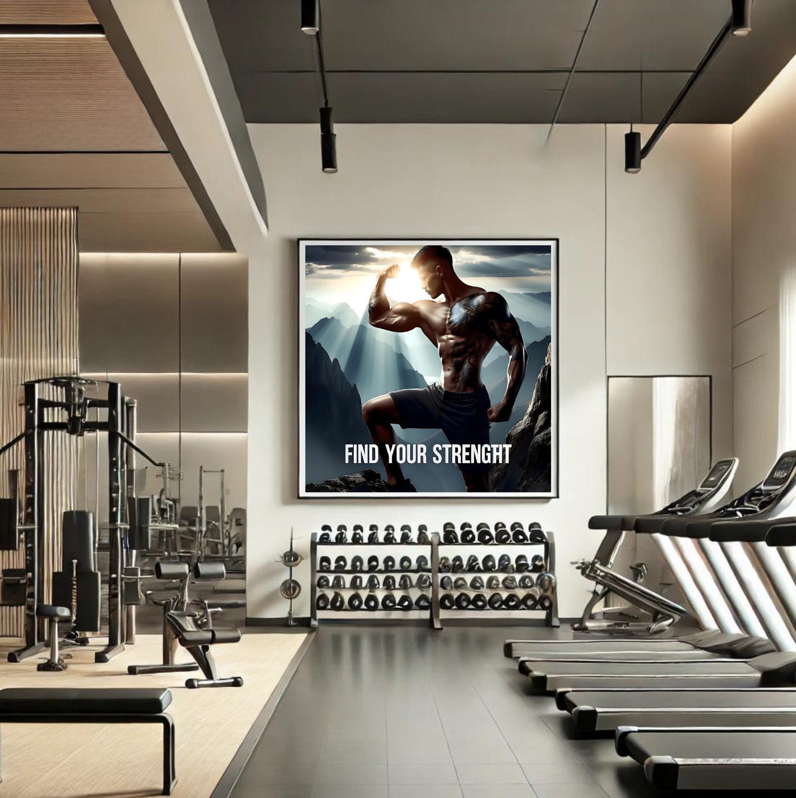 Male Motivation Poster Muscular Body, Tattoo Aesthetics, Fitness ...