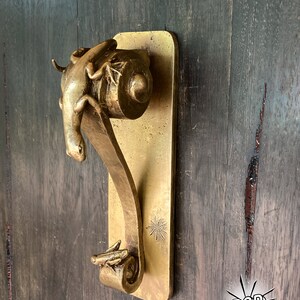 Bronze Lizard & Cricket Sculpture - Door Knocker - Etsy