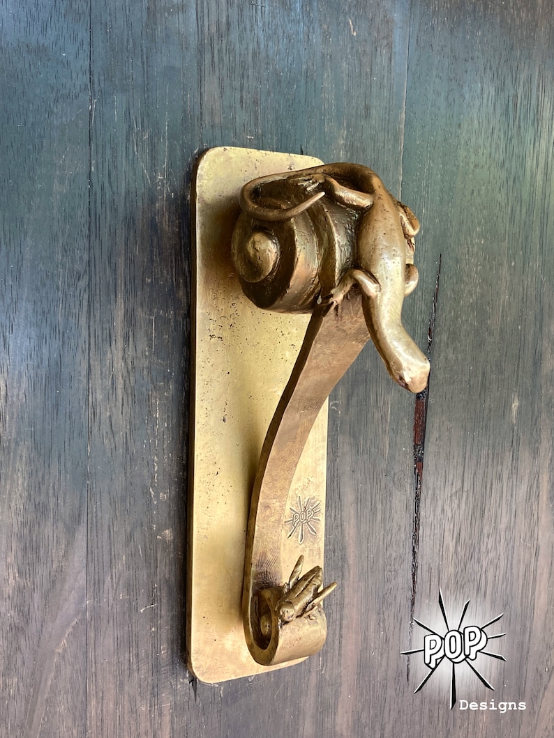 Bronze Lizard & Cricket Sculpture - Door Knocker - Etsy