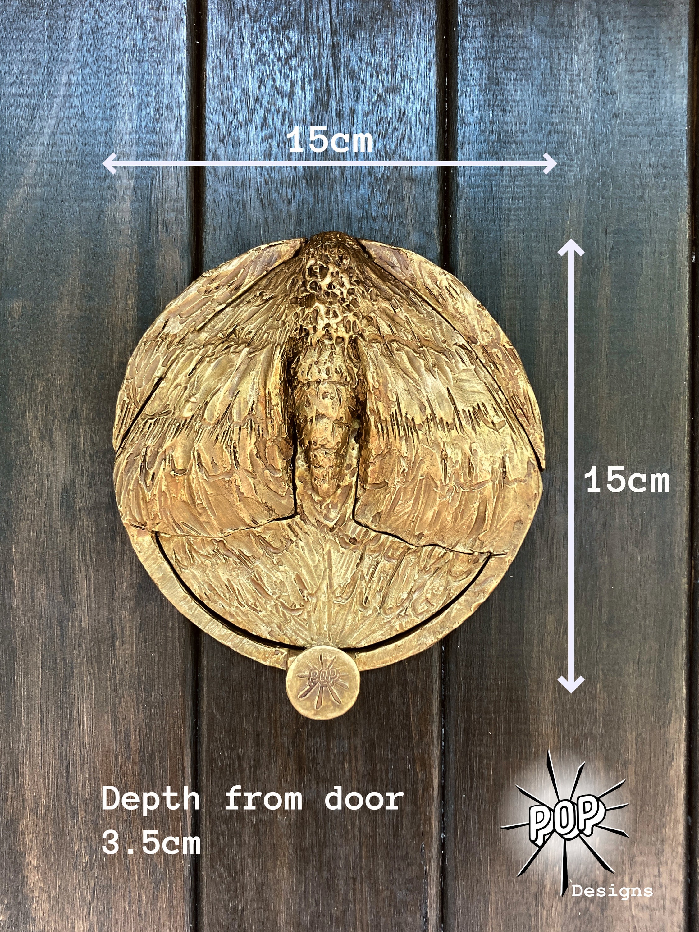 Bronze Moth Sculpture Door Knocker - Etsy