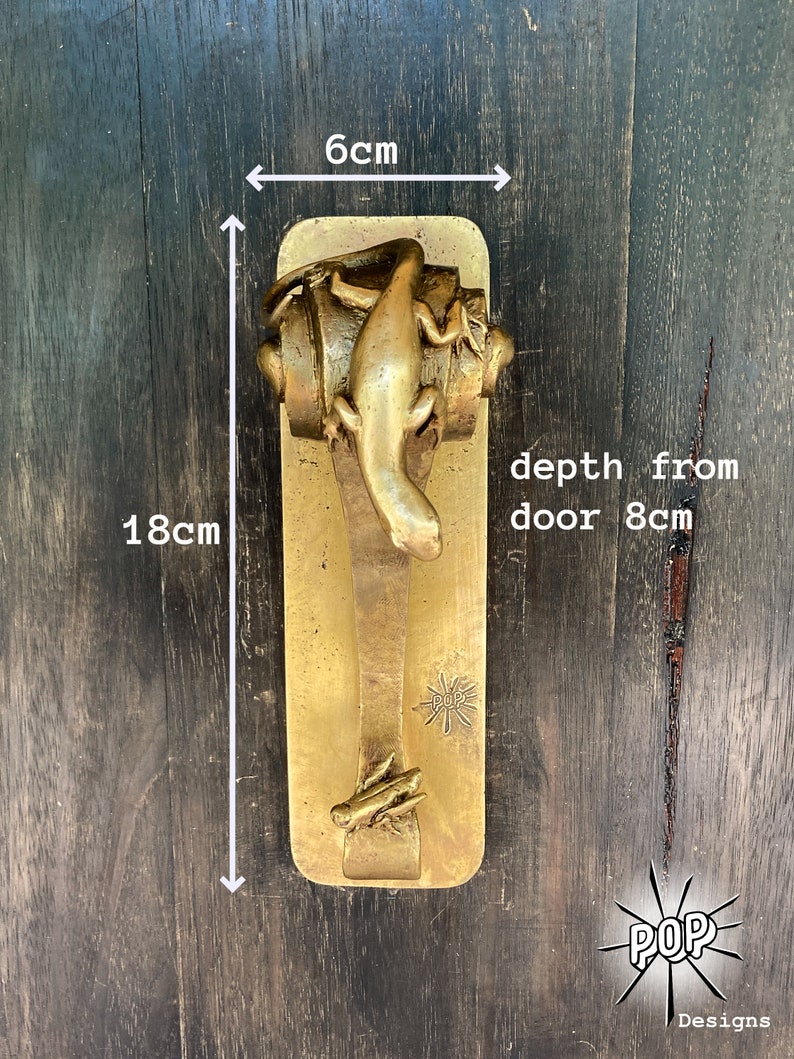 Bronze Lizard & Cricket Sculpture - Door Knocker - Etsy