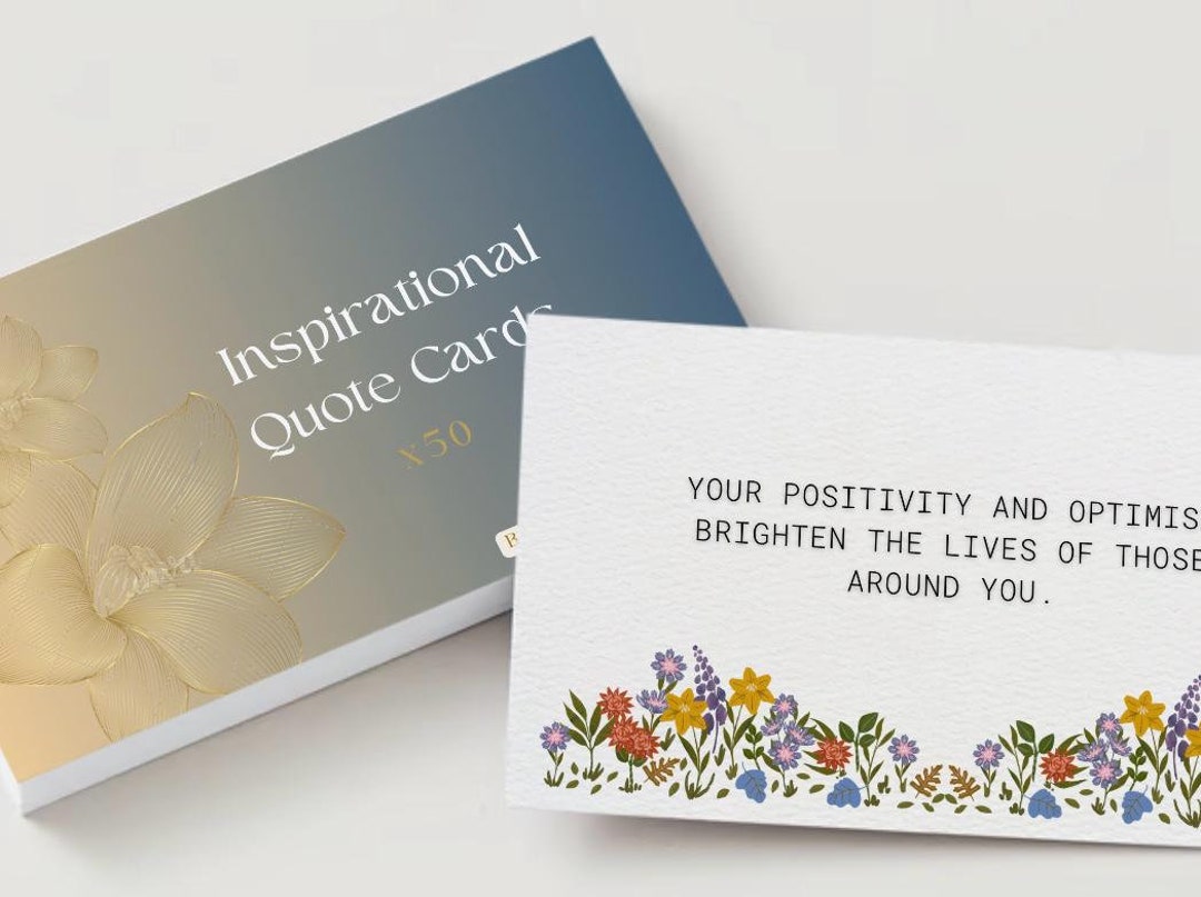 Inspirational Quote Cards for Daily Motivation Mindfulness Cards With ...