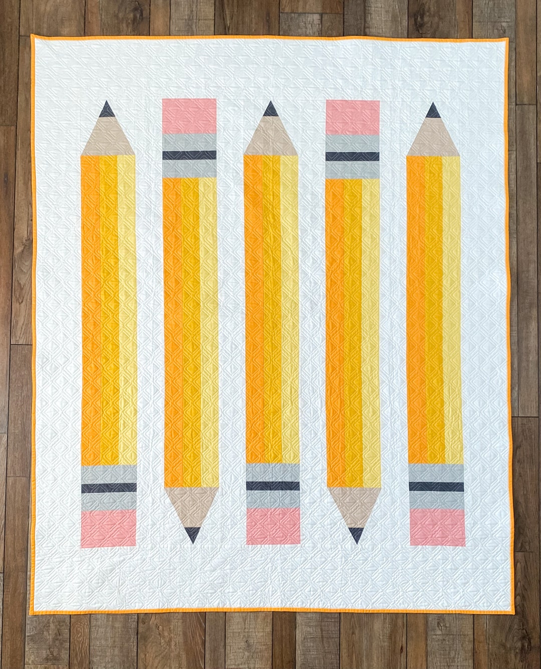 No. 2 Pencil Quilt Pattern PDF, Back to School, Modern, Beginner - Etsy