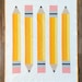 No. 2 Pencil Quilt Pattern PDF, Back to School, Modern, Beginner - Etsy
