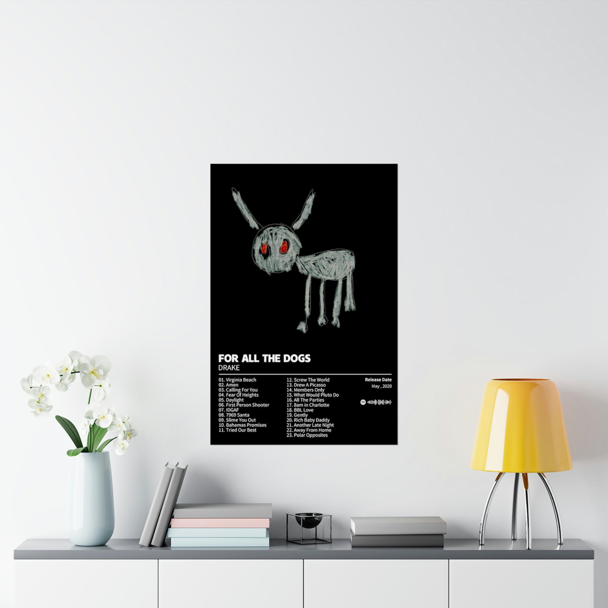 For All The Dogs-Drake Album Posters, Album Tracklist Poster sold by ...
