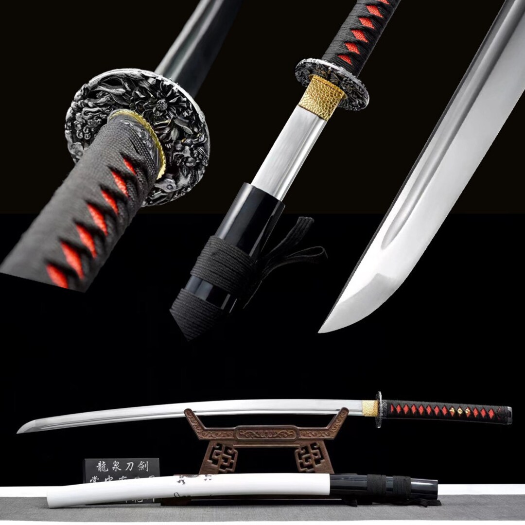 White Paint Sheath Katanaalloy Tsuba Samurai Swordspring - Etsy