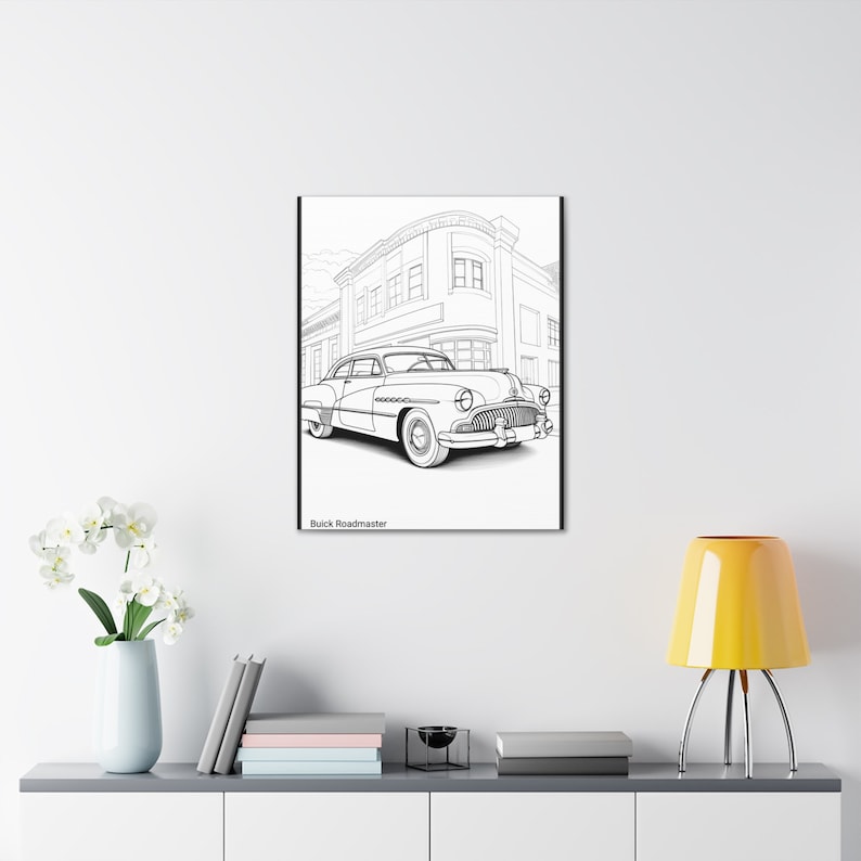 Buick Roadmaster Wall Art, Gift Wall Art, Wall Art Canvas, Printed Wall ...