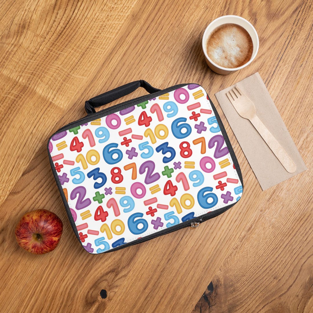Back to School Pastel Color Numbers Lunch Bag - Etsy