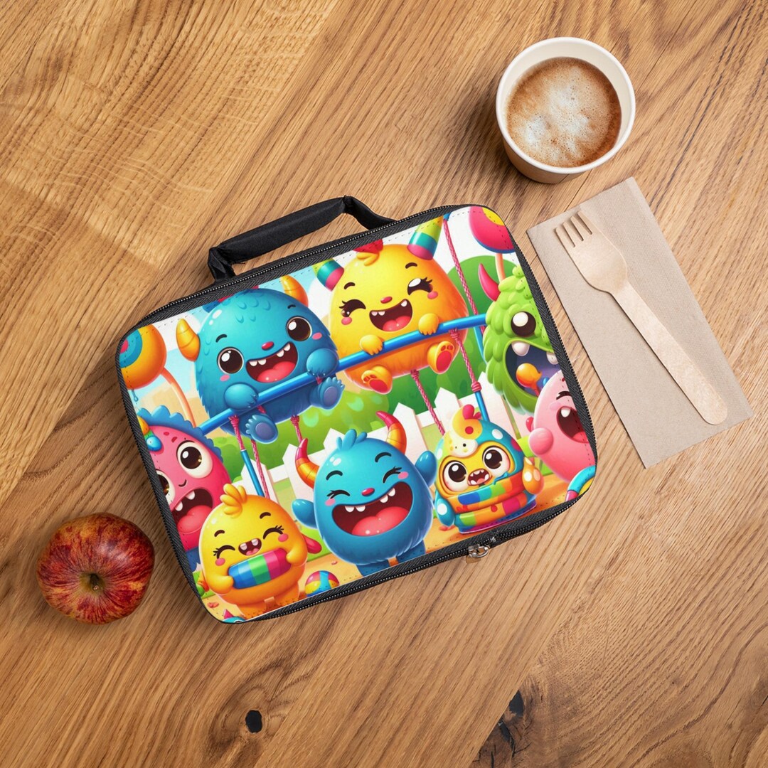 Happy Baby Monsters Lunch Bag - Etsy