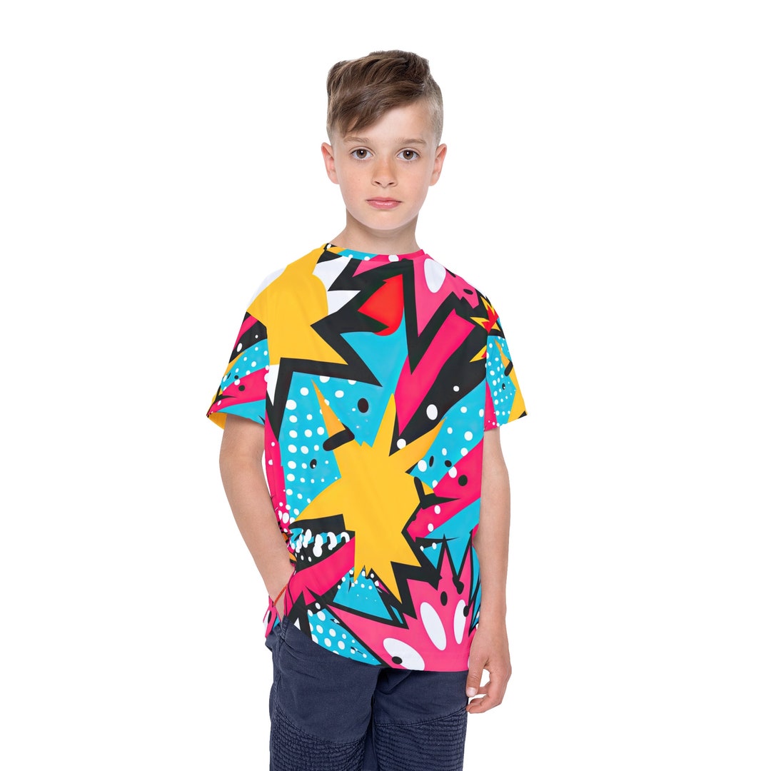 Cosmic Abstract Art Pattern Kids Sports Jersey (AOP) - Etsy