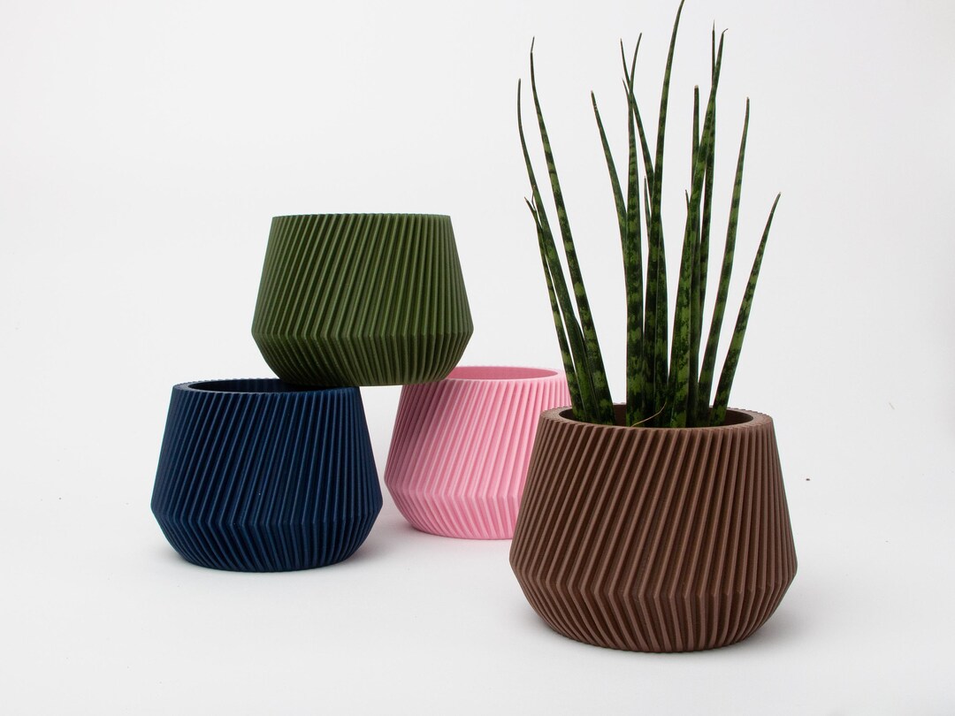 Modern Geometric Flower Pots - Etsy