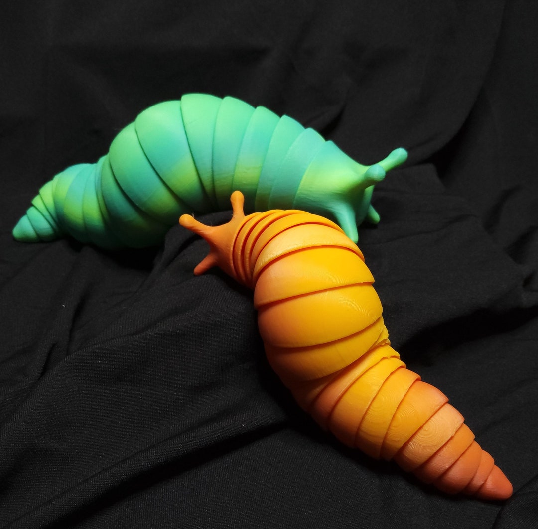Articulated Slug Fidget/sensory Toy Your Choice of Colors - Etsy