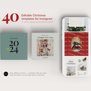 40 Festive Editable Canva Templates | Christmas Marketing Templates ...