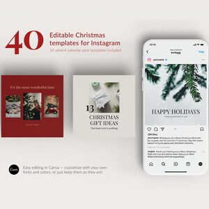 40 Festive Editable Canva Templates | Christmas Marketing Templates ...