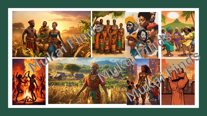 Kwanzaa Digital Art Printable Afro-centric Images for Home Decor and ...