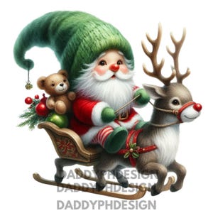 Santa Claus PNG Cute Santa Clipart Cute Santa Claus Reindeer Santa ...