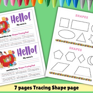 Shape Tracing Sheet, Basic Shape Tracing, Printable Shape Tracing ...