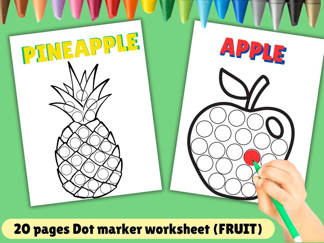 Printable Dot Marker, Dot, Worksheet for Kids, Homeschooler Worksheet ...