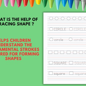 Shape Tracing Sheet, Basic Shape Tracing, Printable Shape Tracing ...
