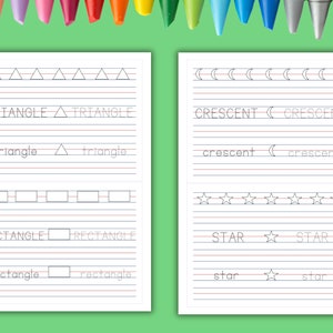 Shape Tracing Sheet, Basic Shape Tracing, Printable Shape Tracing ...