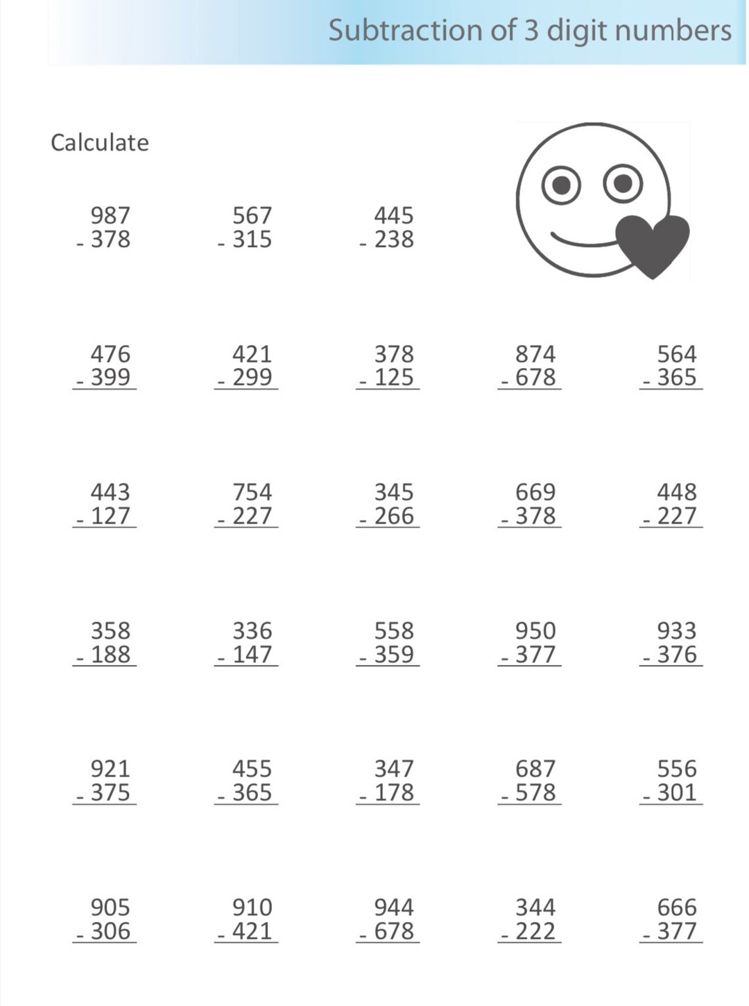 Mathematics Worksheets - Etsy