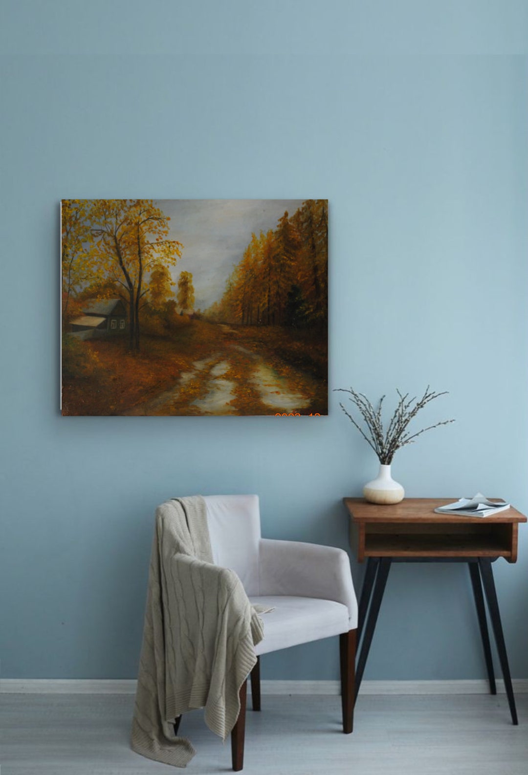 Painting autumn.original Oil Painting to Order - Etsy