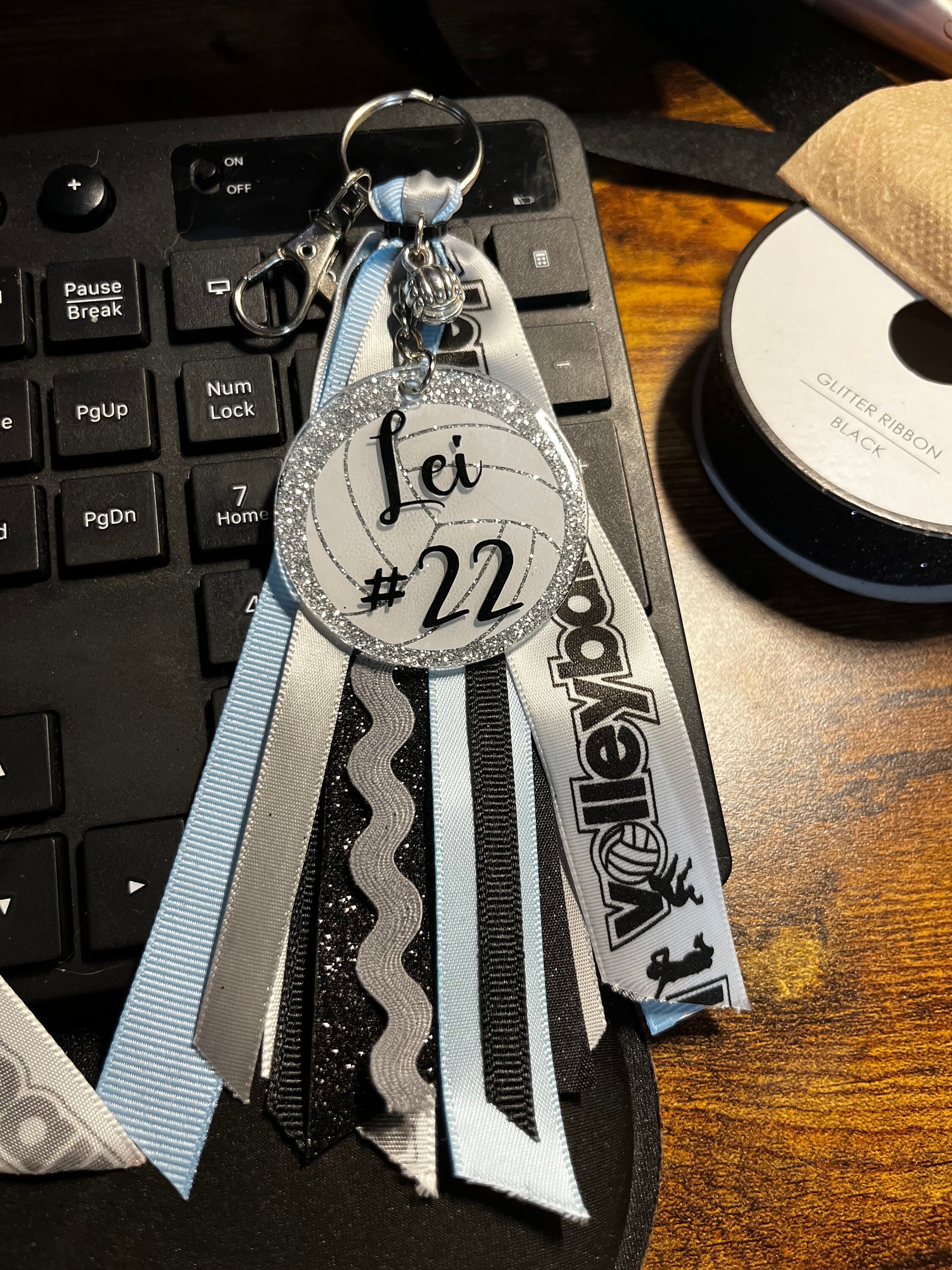 Custom Volleyball Bag Tag With or Without Ribbon. - Etsy