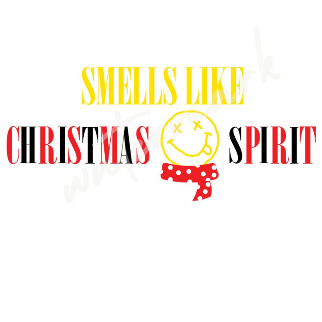 Smells Like Christmas Spirit, Digital, Santa Png, Vintage Santa Png ...