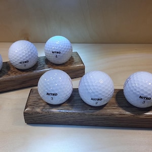 Whiskey Barrel Stave 3 Golf Ball Display - Etsy
