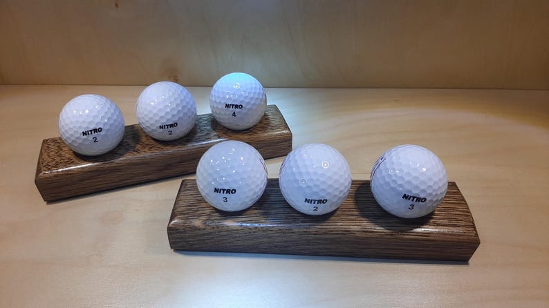Whiskey Barrel Stave 3 Golf Ball Display - Etsy