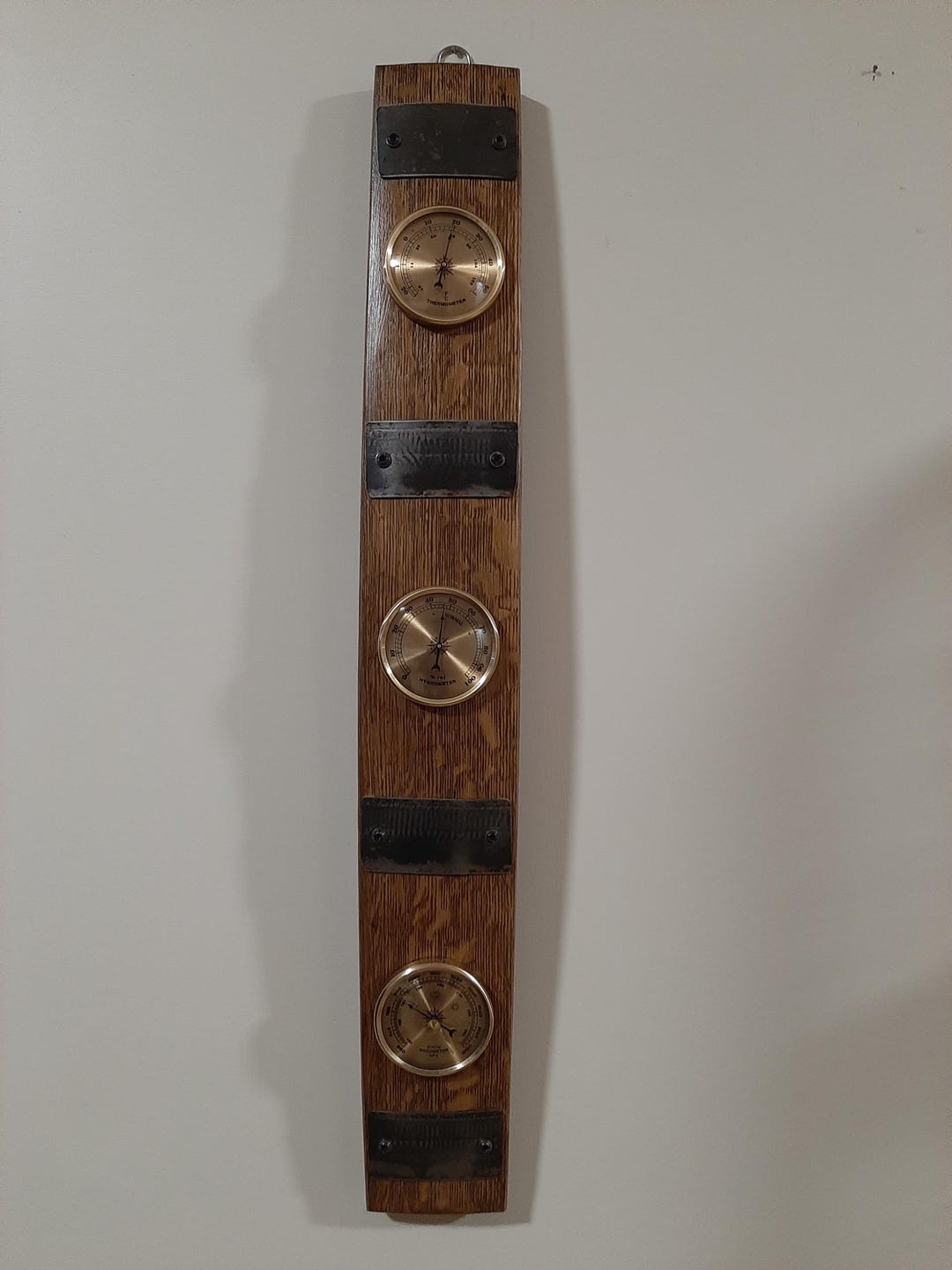 Whiskey Barrel Stave Weather Station - Etsy