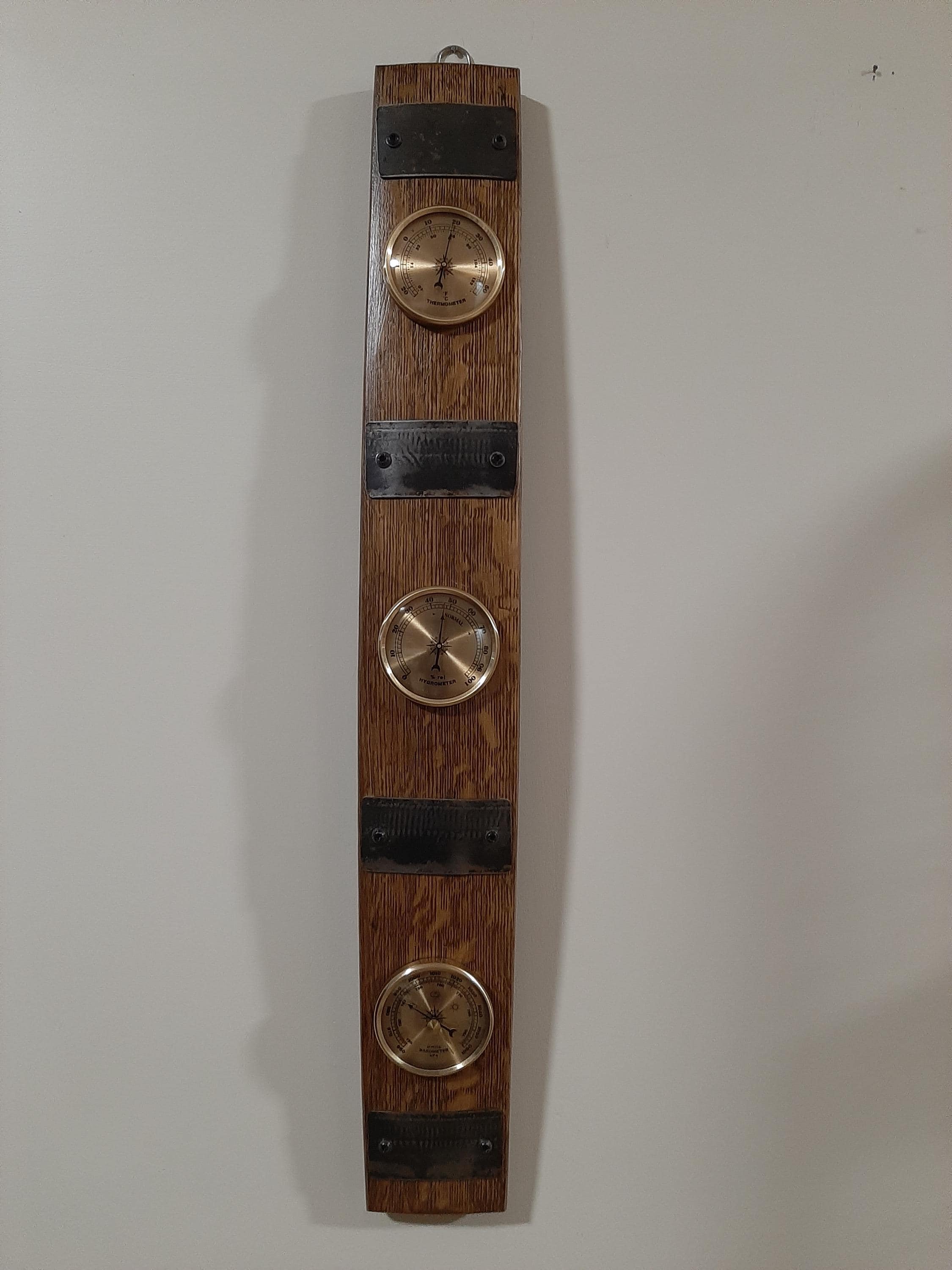 Whiskey Barrel Stave Weather Station - Etsy