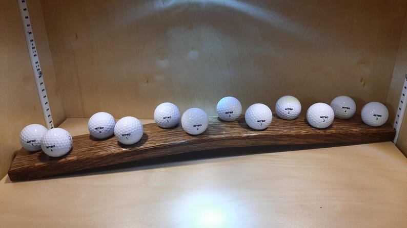 Whiskey Barrel Stave 12 Golf Ball Display - Etsy