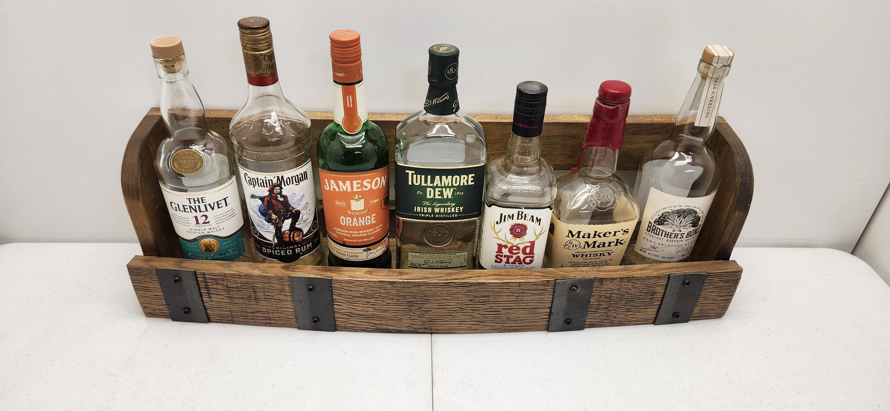 Whiskey Barrel Stave Wall Shelf - Etsy