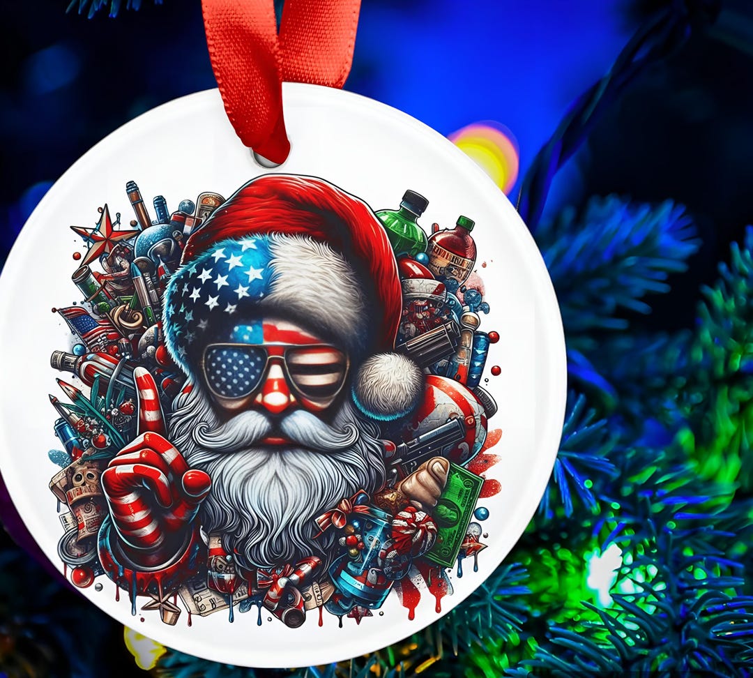 Acrylic Christmas Ornament With Ribbon 2024 Heirloom Keepsake - Etsy