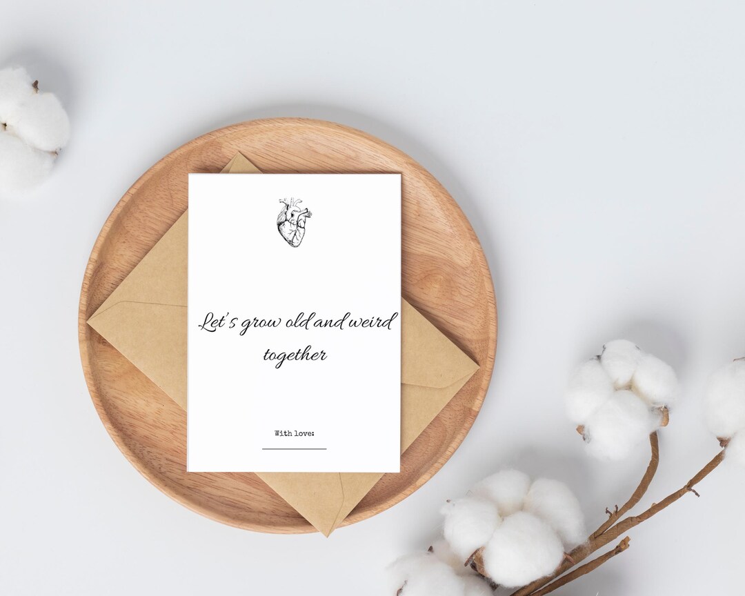 Digital Download Valentine's Day Printable Love Card Romantic Gift for ...