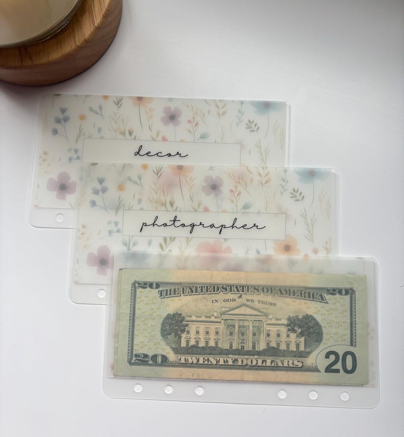 A6 Floral Matte Cash Budgeting Envelopes for Cash Stuffing - Etsy