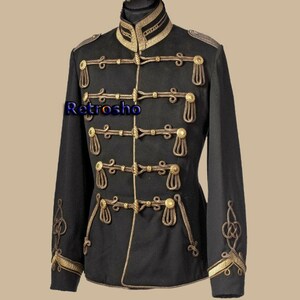 Men's Black Officers Attila Lieutenant in 17th Hussar Jacket, 17th Mens ...