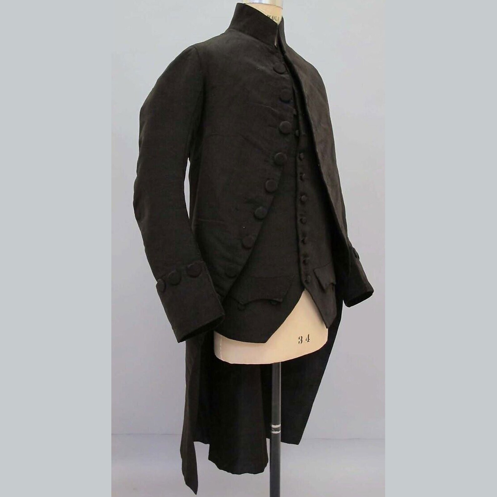 New British the Metropolitan Museum Black Infantry Wool Tail Jacket ...