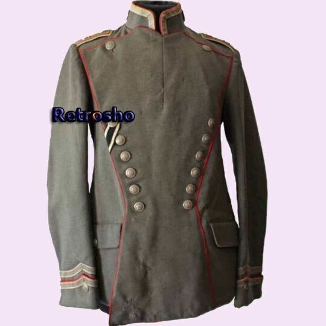 Men's WW1 Prussian Ncos Uhlan Tunic Coat,men's Fashion Hussar Jacket ...