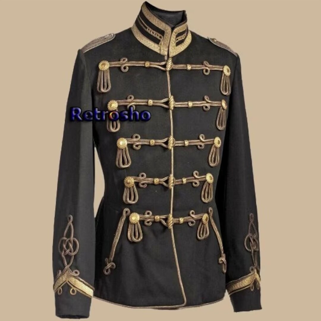 Men's Black Officers Attila Lieutenant in 17th Hussar Jacket, 17th Mens ...