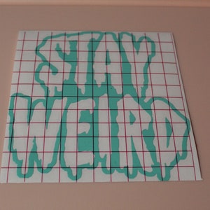 Stay Weird License Plate & Decal - Etsy