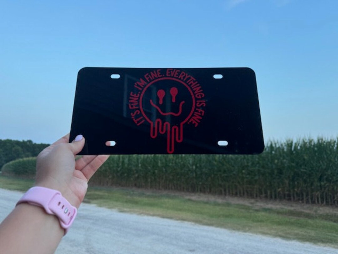 Anti-anxiety License Plate & Decal - Etsy