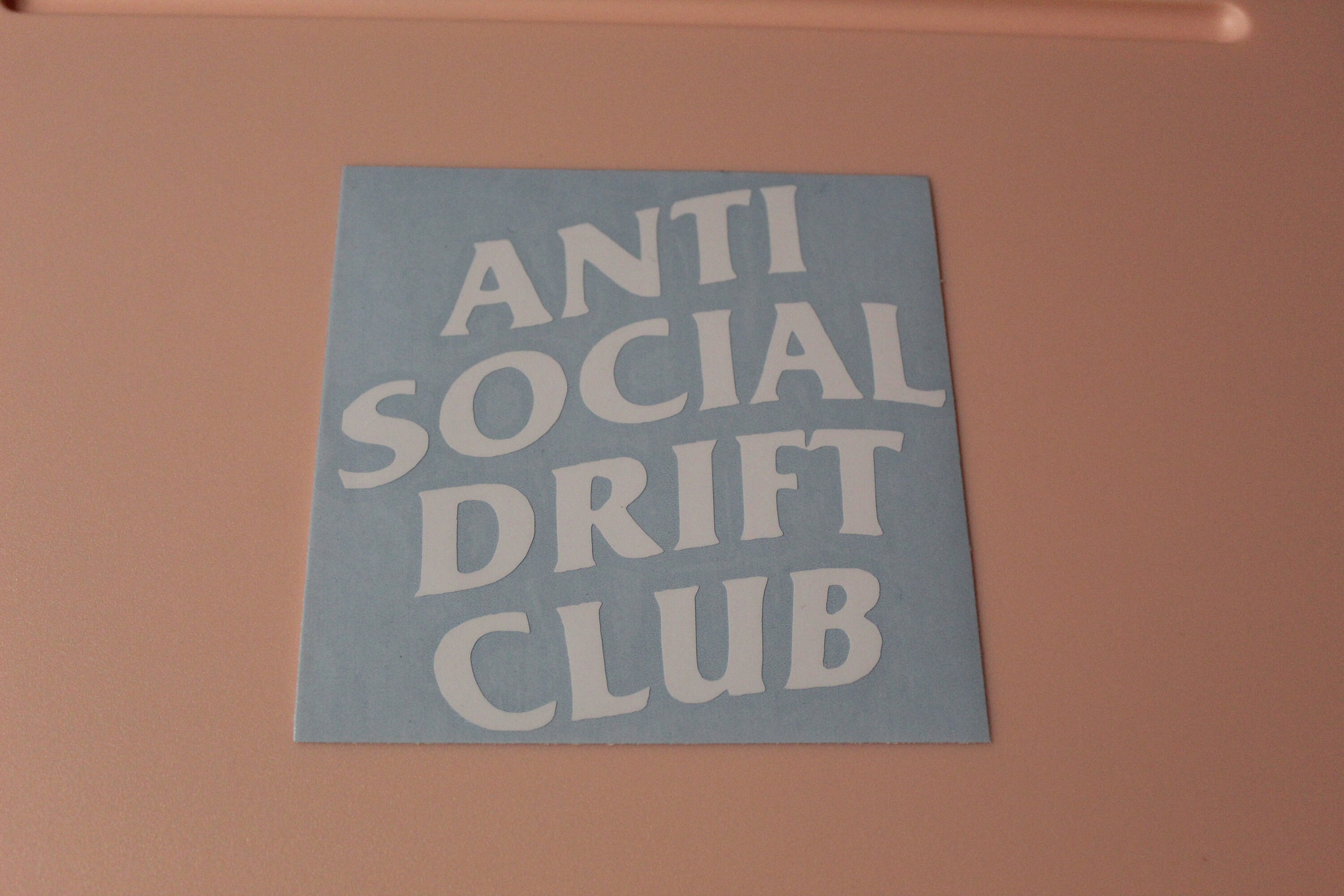Anti Social Drift Club Decal - Etsy